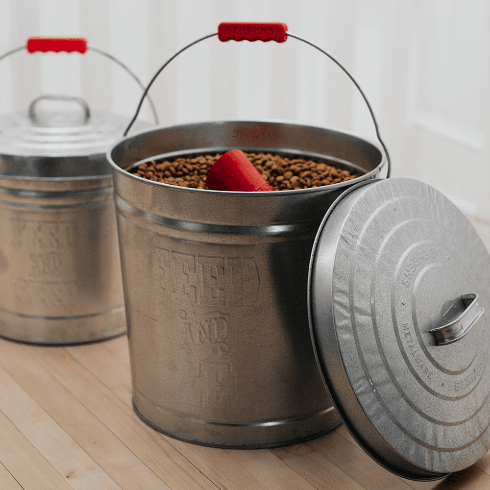 Galvanized Metal Trash Cans With Locking Lid | Behrens Mfg