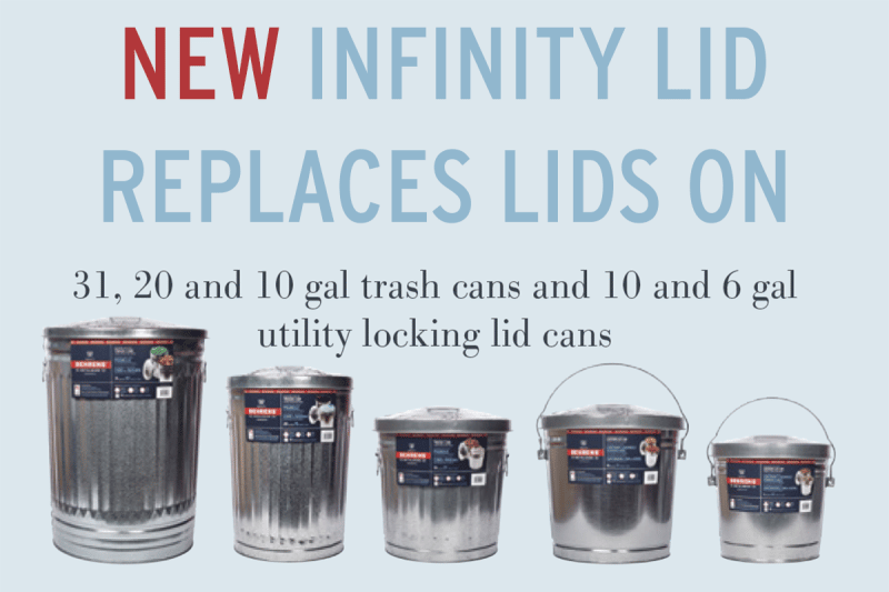 Infinity Lids for Trash Cans & Locking Lid Cans | Behrens